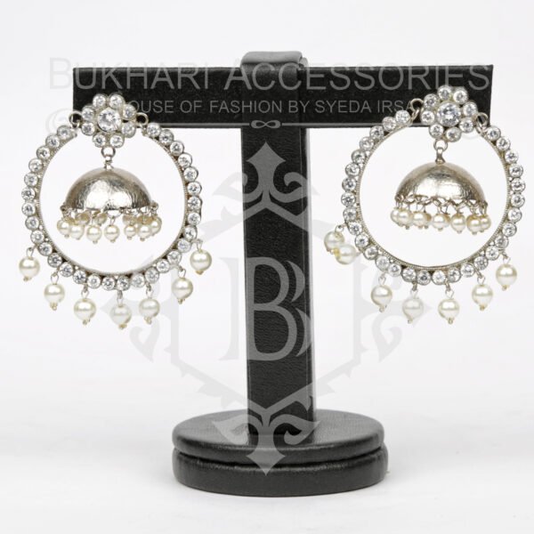 Bali Earrings In Zircon Bling – Bukhari Accessories