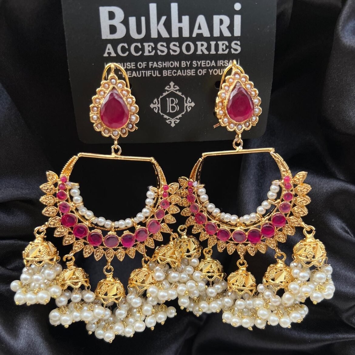 SUNAARI CHAND JHUMKI – Bukhari Accessories